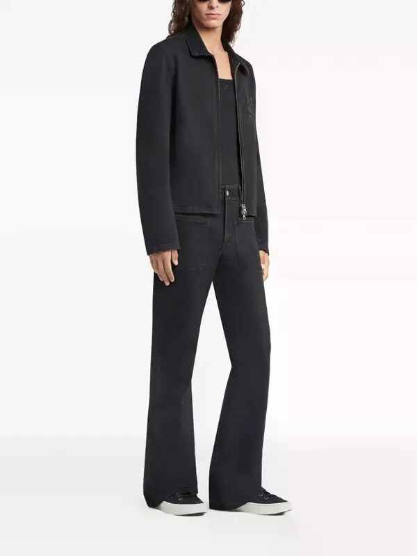 COURREGES City Shadow Zip-fastening Jacket - Black