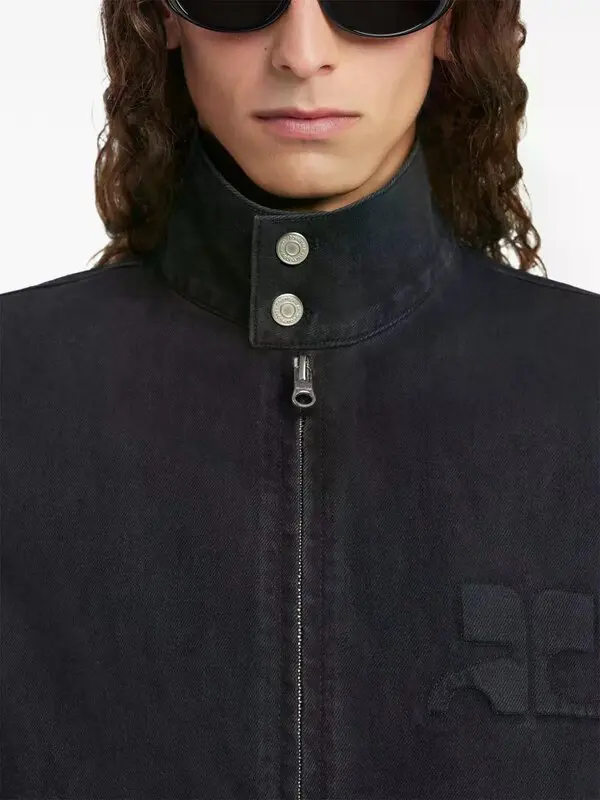 COURREGES City Shadow Zip-fastening Jacket - Black