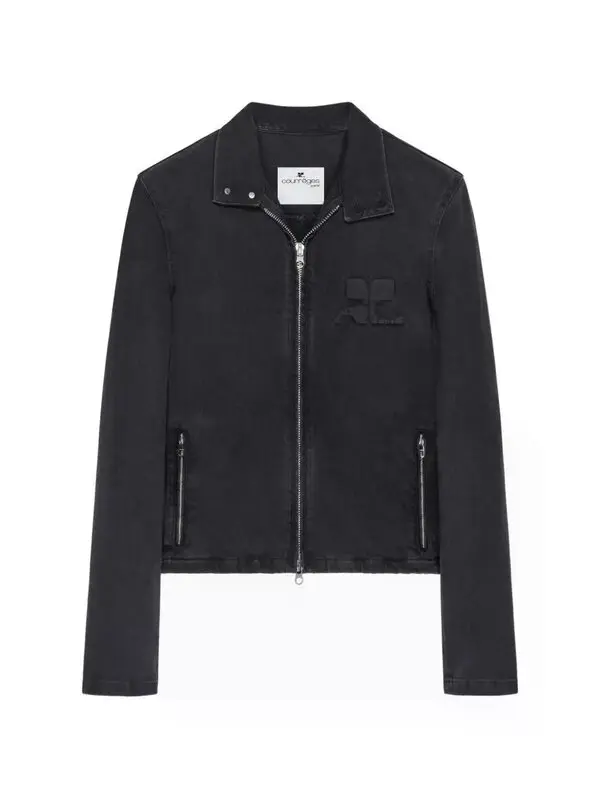 COURREGES City Shadow Zip-fastening Jacket - Black