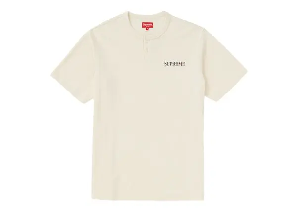 Supreme Pique Short Sleeve Henley