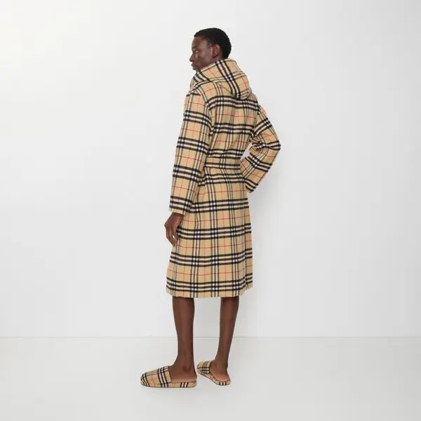 Burberry Check Wool Cashmere Robe
