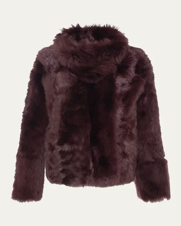 Gorski Reversible Toscana Lamb Shearling Jacket - Red