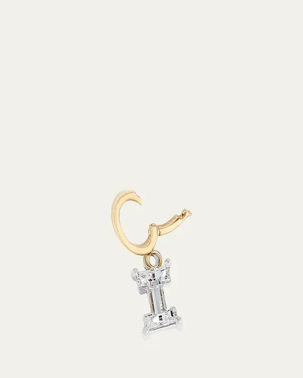 KENDALL ROW Lab Grown Diamond 14k Letter "i" Charm