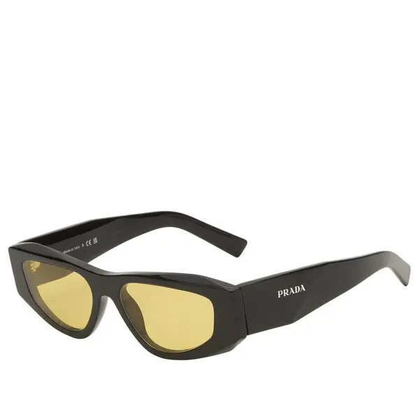 Prada B19s Sunglasses - Black/yellow