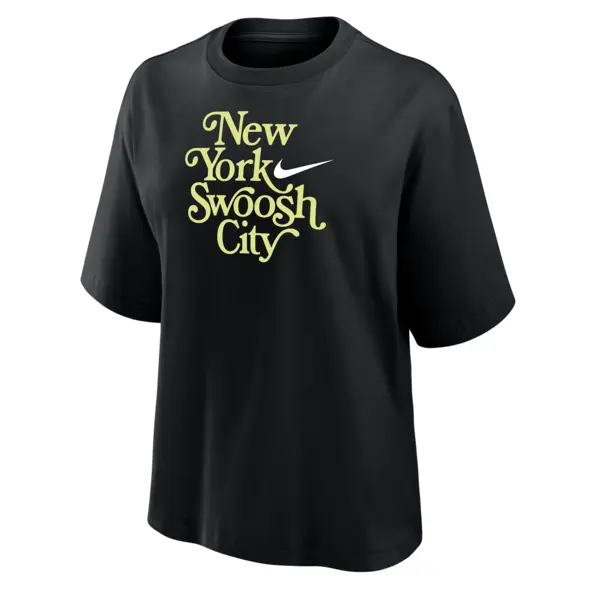 Nike Swoosh Cities New York Boxy T-shirt - Black