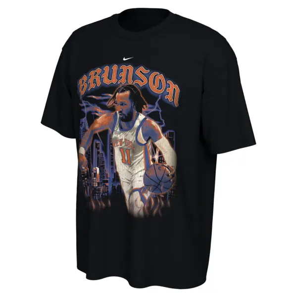 Nike Jalen Brunson New York Knicks City Edition Nba T-shirt - Black