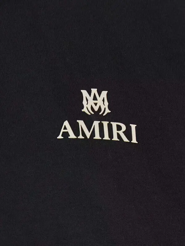 Amiri Logo-print Polo Shirt - Black