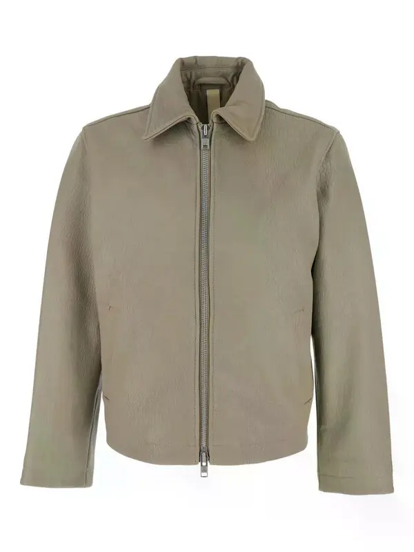 SUNFLOWER Leather Zip-up Jacket