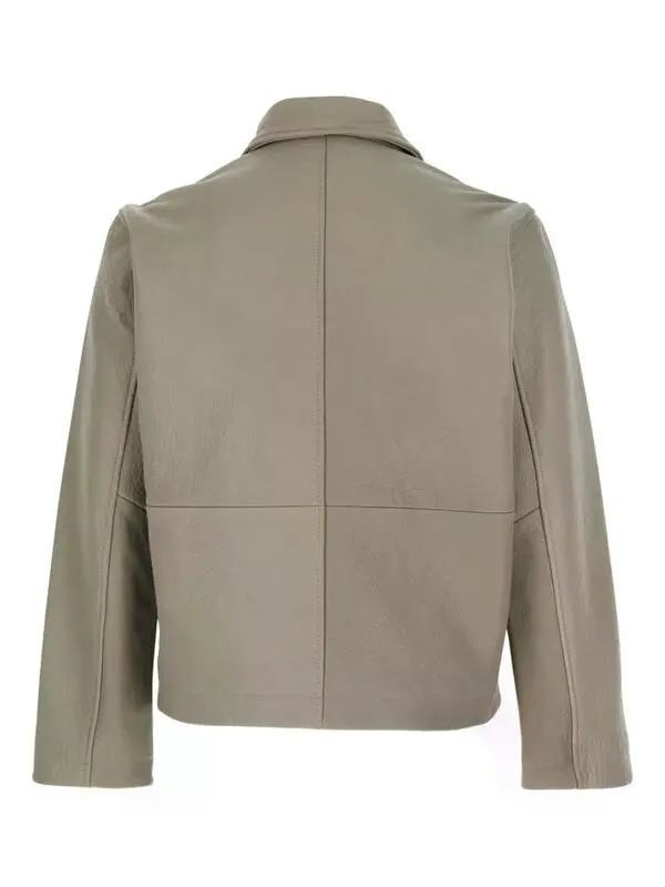 SUNFLOWER Leather Zip-up Jacket