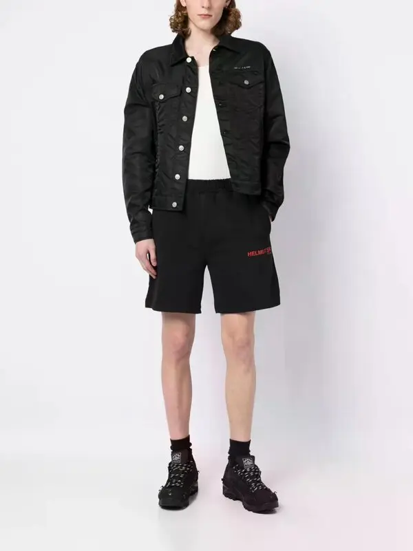 Helmut Lang Logo-print Cotton Shorts