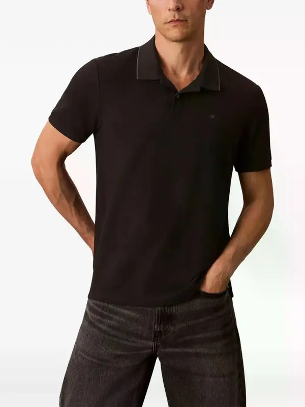Calvin Klein Logo-embroidered Polo Shirt