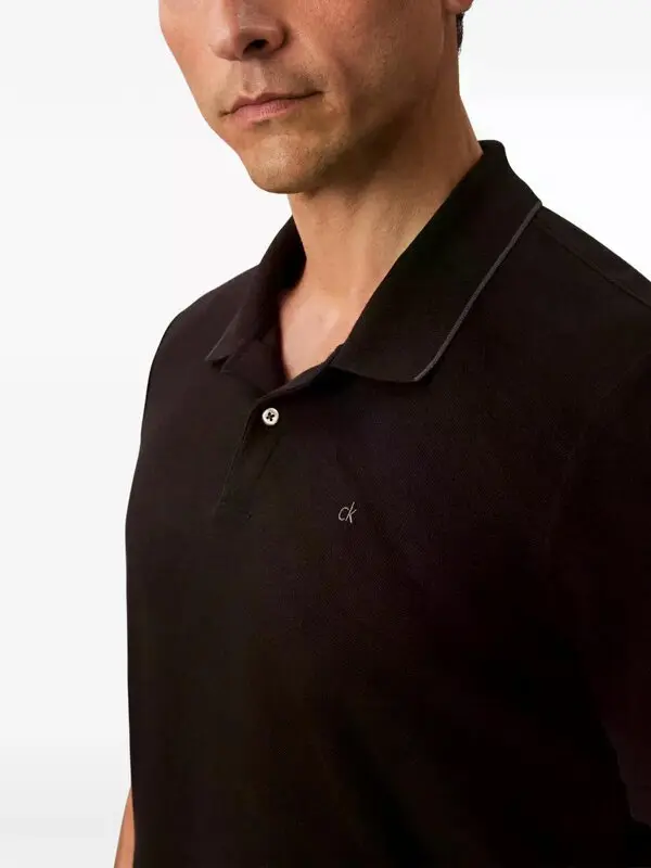 Calvin Klein Logo-embroidered Polo Shirt