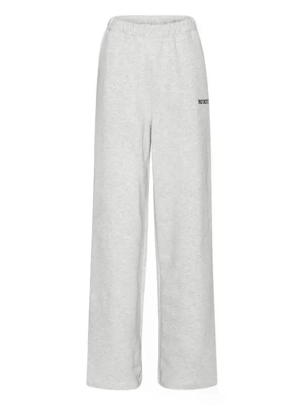 ROTATE BY BIRGER CHRISTENSEN Logo Embroidered Wide Leg Track Pants