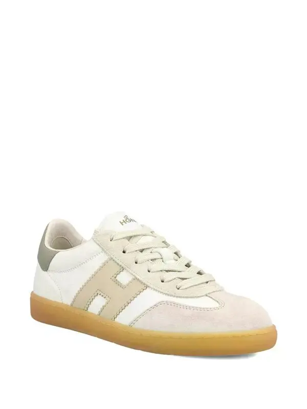 Hogan Panelled Logo Detail Sneakers - Neutrals