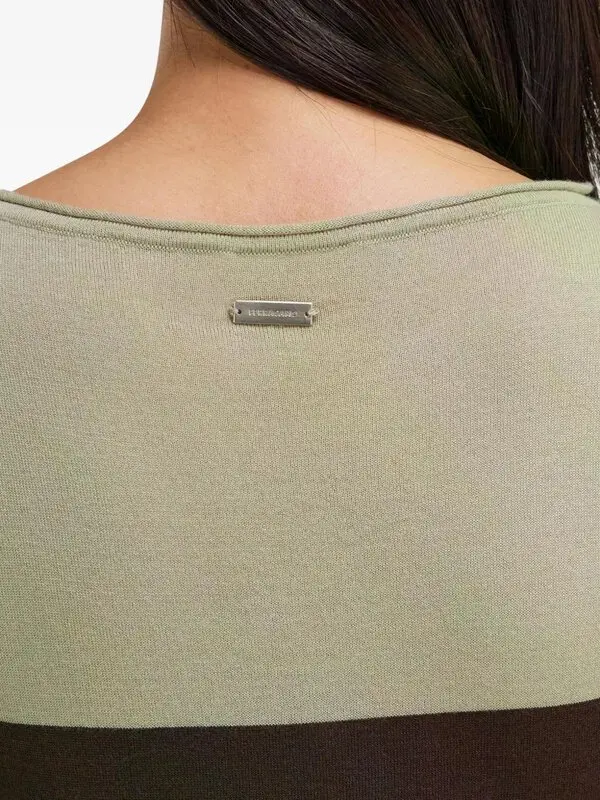 FERRAGAMO Color-block Long-sleeve Top
