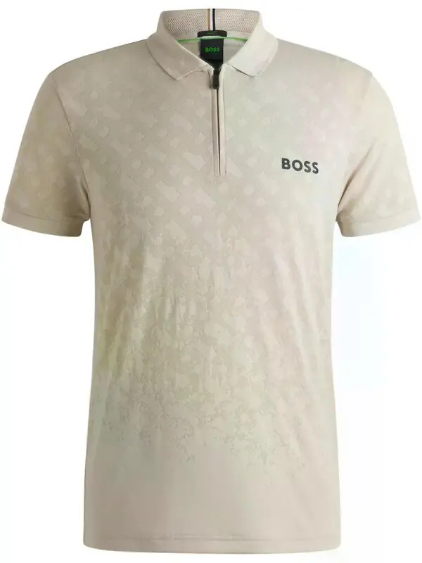 BOSS Monogram-pattern Polo Shirt