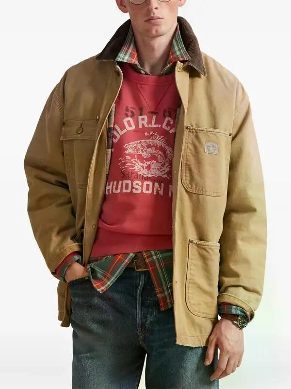 Polo Ralph Lauren Corduroy-collar Canvas Chore Jacket