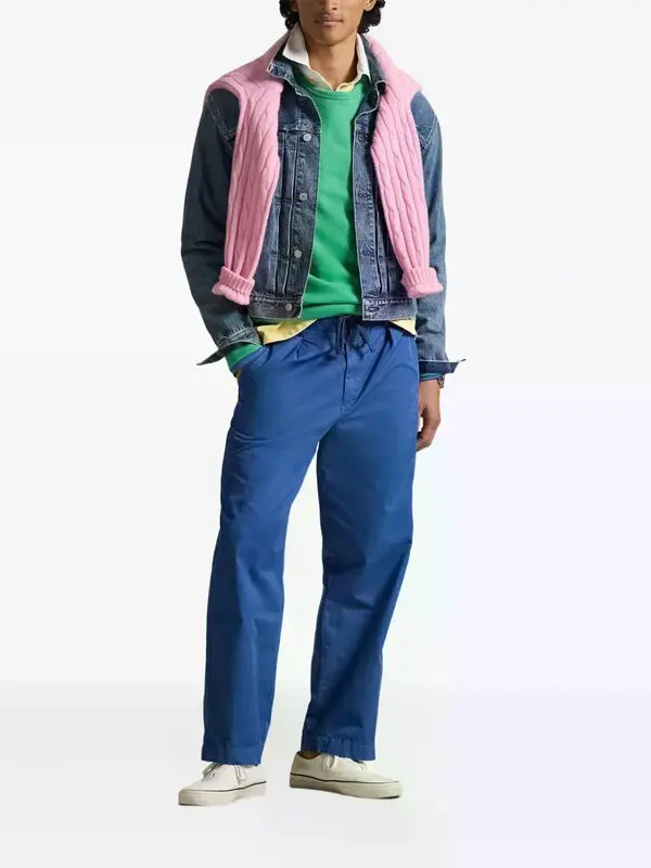 Polo Ralph Lauren Elasticated Pleated Trousers - Blue