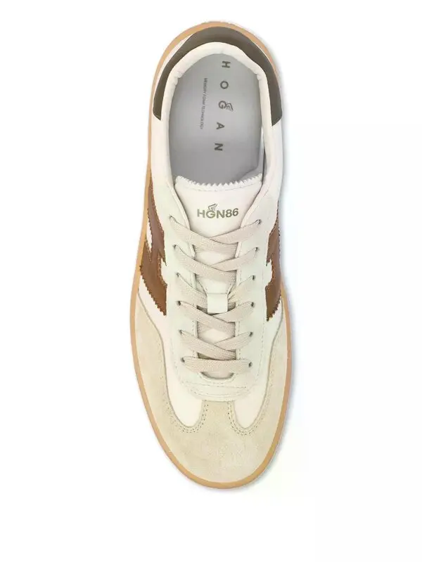Hogan Logo-appliqué Sneakers - Neutrals