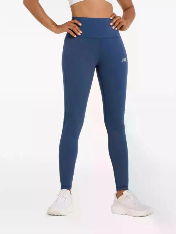 NEW BALANCE Logo-detail Leggings - Blue