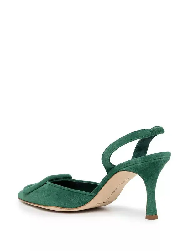 Manolo Blahnik Maysale Slingback Pumps - Green