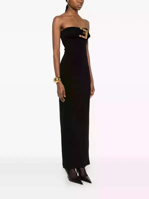 Balmain Strapless Maxi Dress