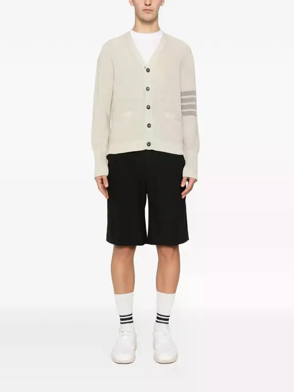 Thom Browne 4-bar Stripe Pockets Cardigan