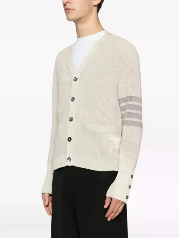 Thom Browne 4-bar Stripe Pockets Cardigan