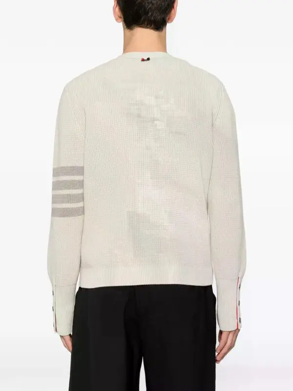 Thom Browne 4-bar Stripe Pockets Cardigan