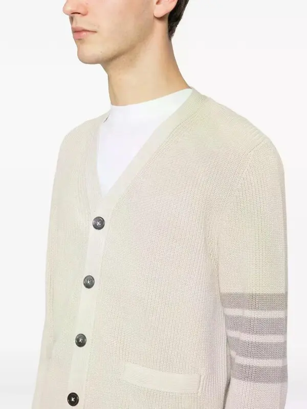 Thom Browne 4-bar Stripe Pockets Cardigan