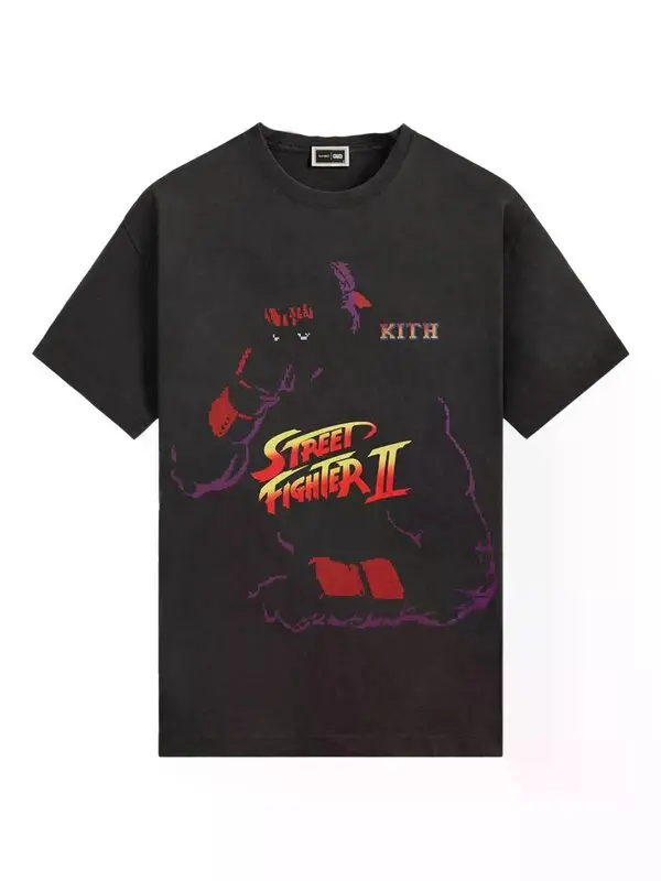 Kith Capcom Ryu Needle Point Crew-neck T-shirt