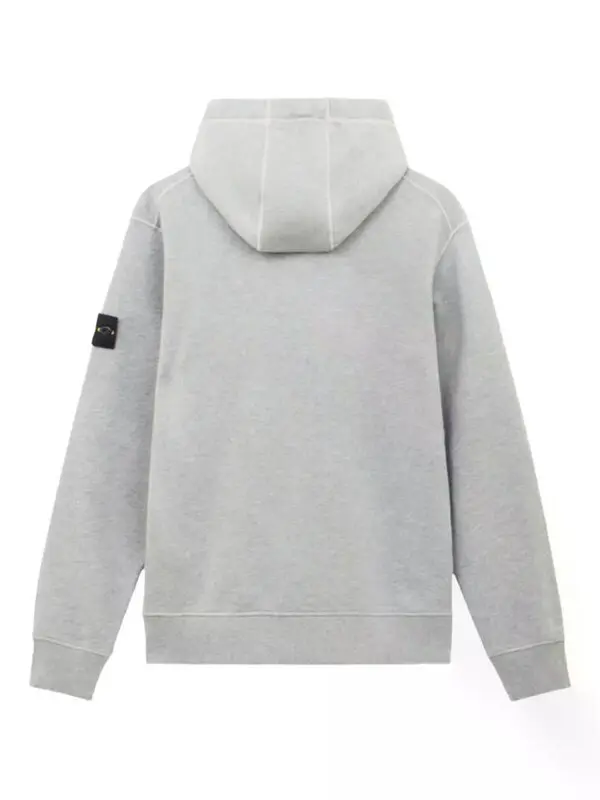 Stone Island Compass Badge Hoodie - Grey