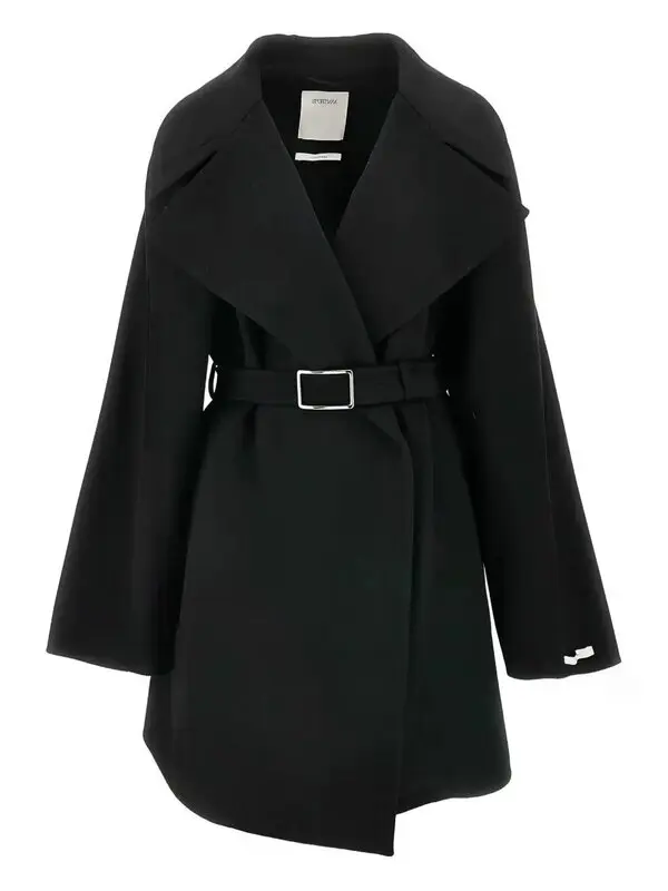 Sportmax Belted Coat - Black