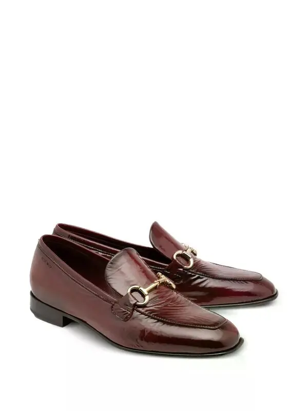 ALEXANDER HOTTO Patent Loafers With Horsebit Detail