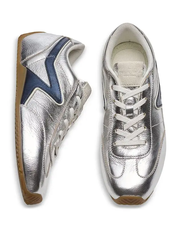 Rag & Bone Retro Runner Slim Sneakers - Silver/navy