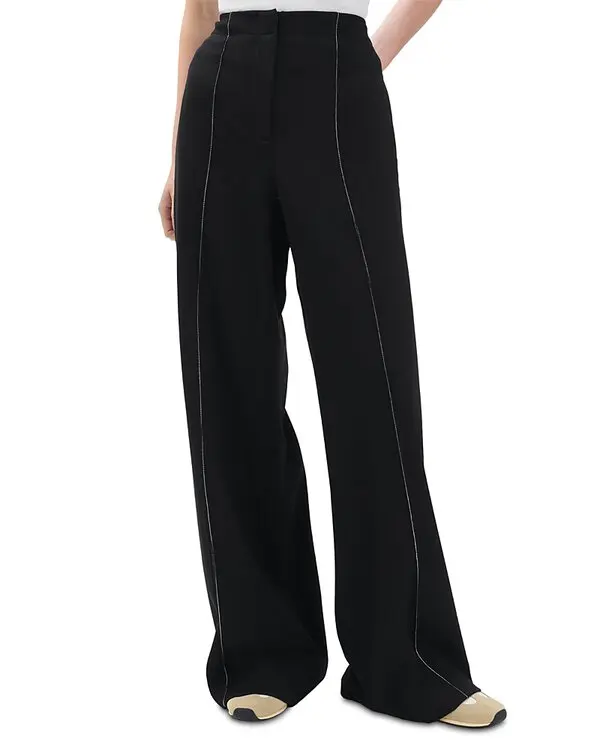 Rag & Bone Irina High-rise Pants With Contrast Stitch - Black