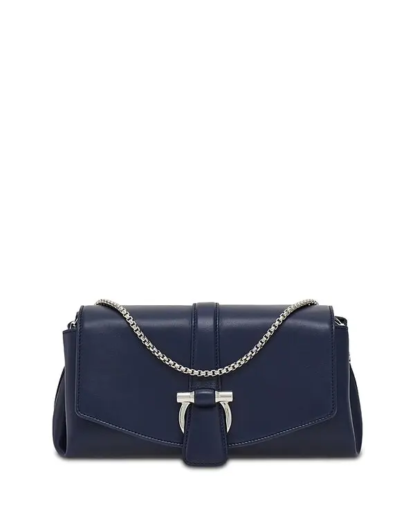 FERRAGAMO Leather Flap Crossbody