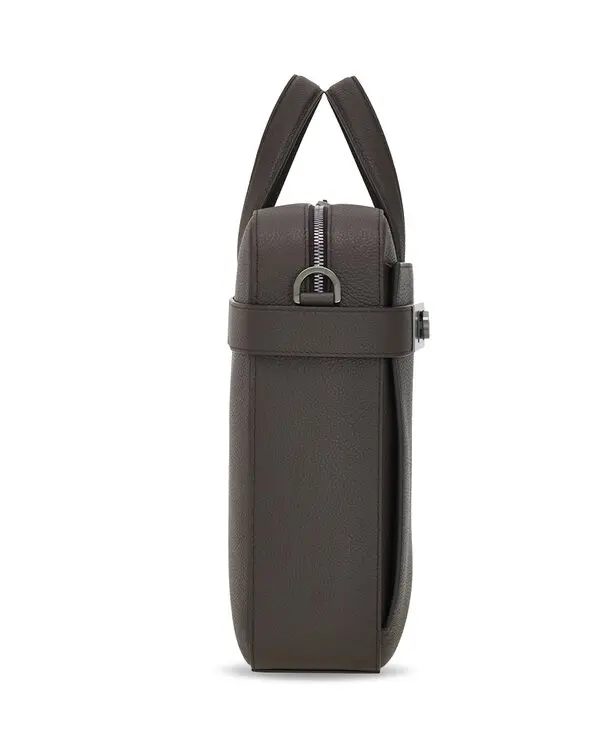 FERRAGAMO Leather Briefcase - T.moro