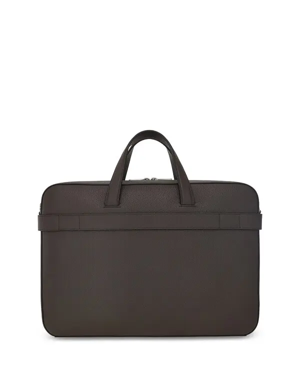 FERRAGAMO Leather Briefcase - T.moro