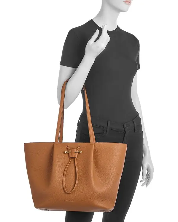 Strathberry Osette Leather Shopper Tote - Tan