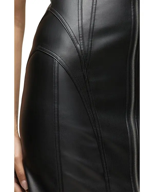 Hudson Jeans Faux Leather Sleeveless Dress