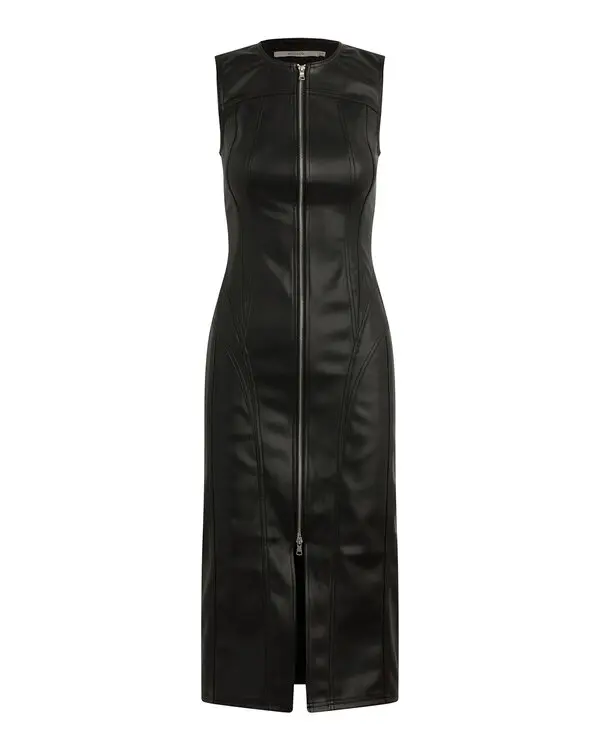 Hudson Jeans Faux Leather Sleeveless Dress