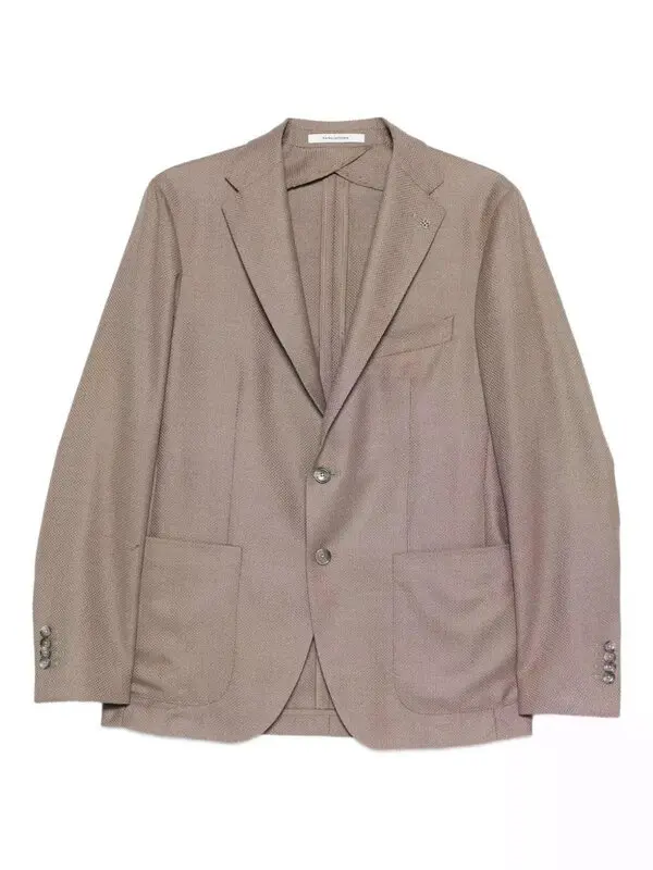 Tagliatore Textured Patch Pocket Jacket - Neutrals