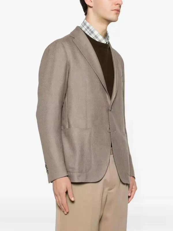 Tagliatore Textured Patch Pocket Jacket - Neutrals