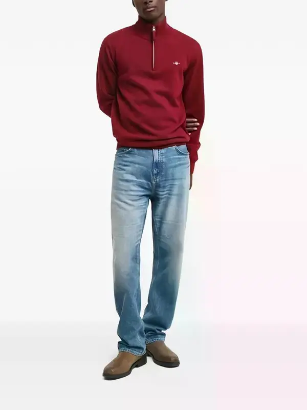 Gant Zip-fastening Sweater - Red