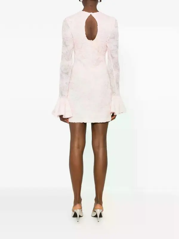 ROTATE BY BIRGER CHRISTENSEN Bell-cuff Cut-out Mini Dress