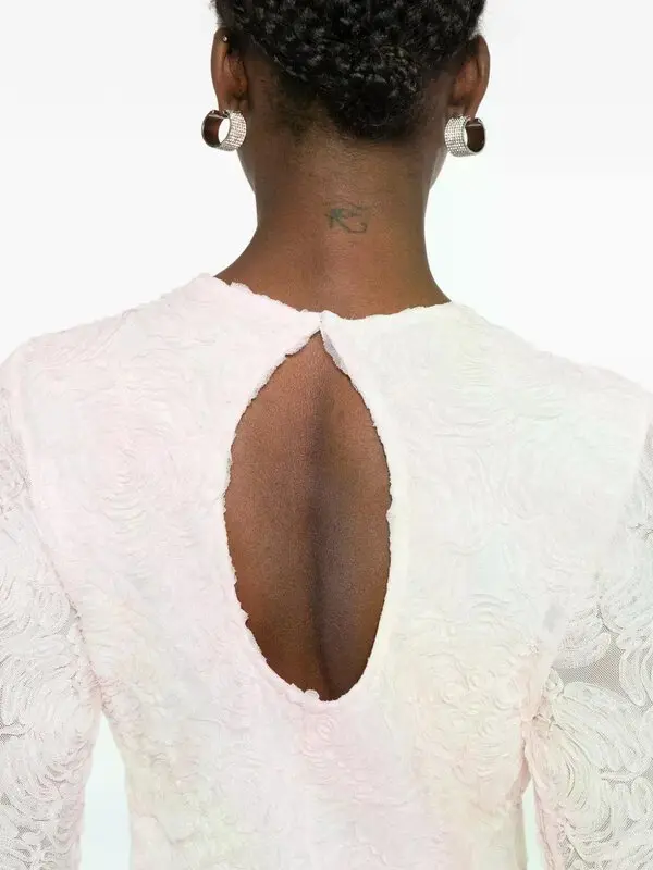 ROTATE BY BIRGER CHRISTENSEN Bell-cuff Cut-out Mini Dress