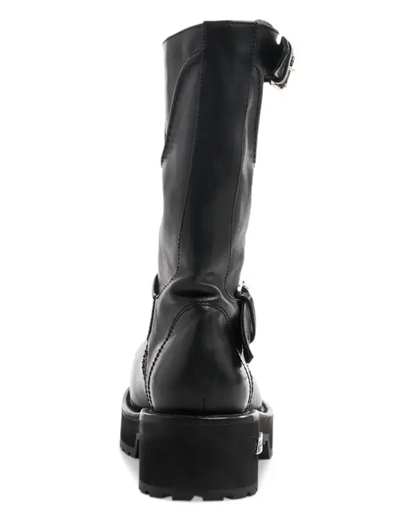 Balenciaga Venom Buckle Boots - Black/silver