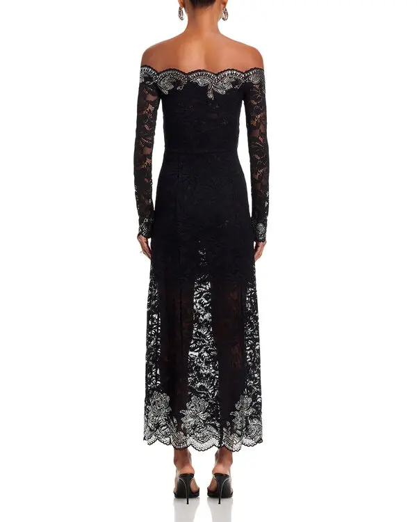 Rabanne Embellished Lace Maxi Dress