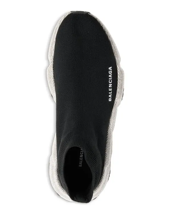 Balenciaga Speed Knit Rhinestone Sneakers